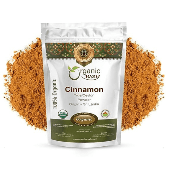 Organic Way True Ceylon Cinnamon Powder, USDA Certified, Non-GMO ...