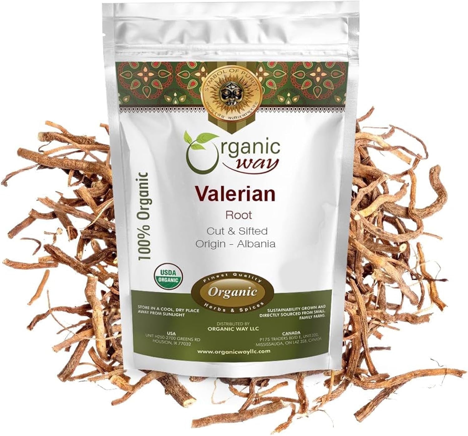 Organic Way Valerian Root Cut & Sifted - European Wild Harvest Organic ...