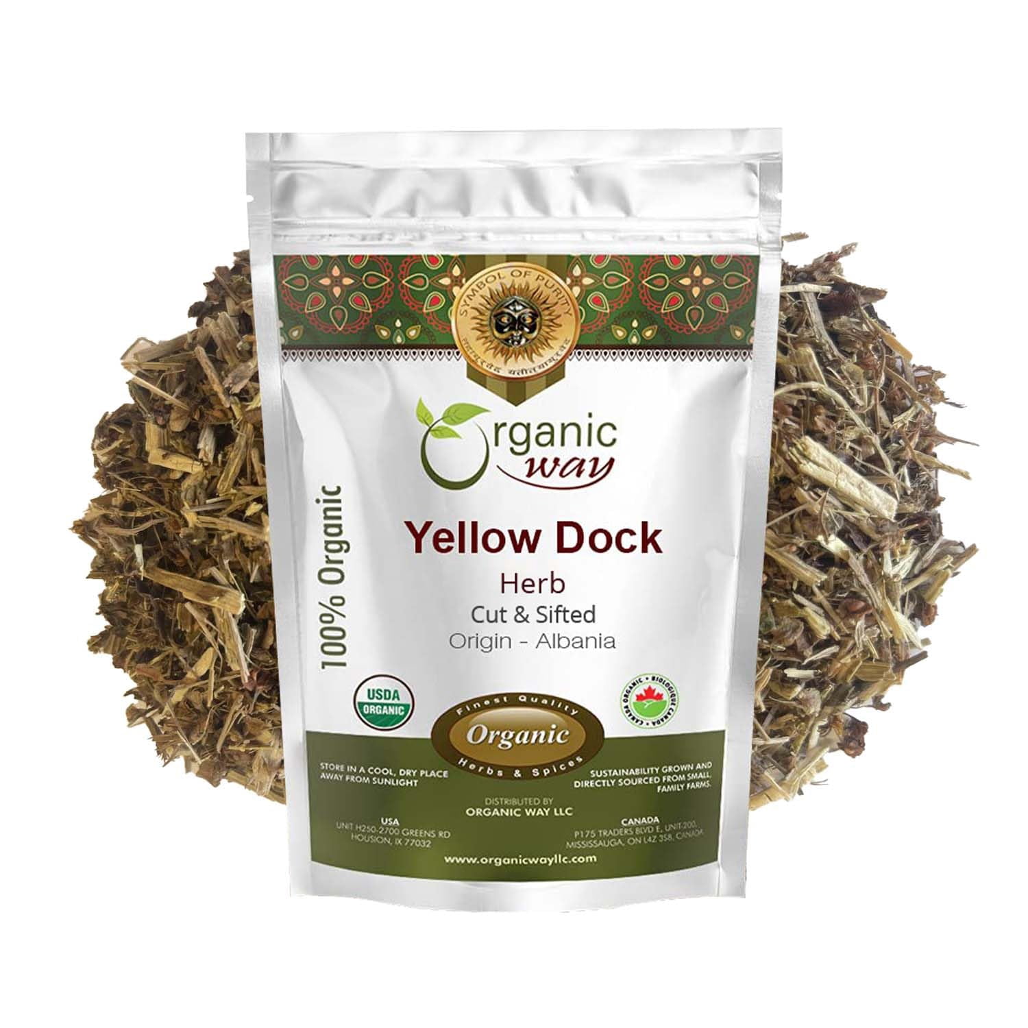 Organic Way Yellow Dock Herb Cut and Sifted - European Wild-Harvest ...