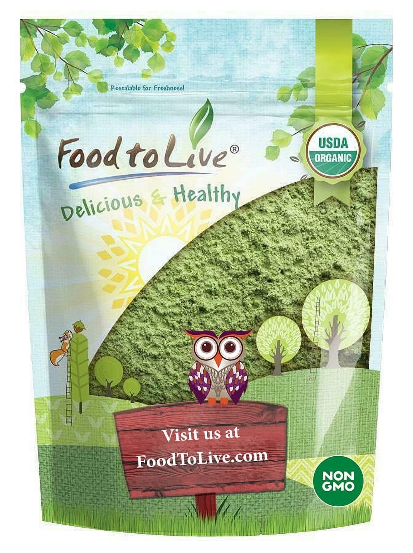 Food to Live Wheatgrass Powder 0.25 Pounds Raw Vegan Kosher with ...
