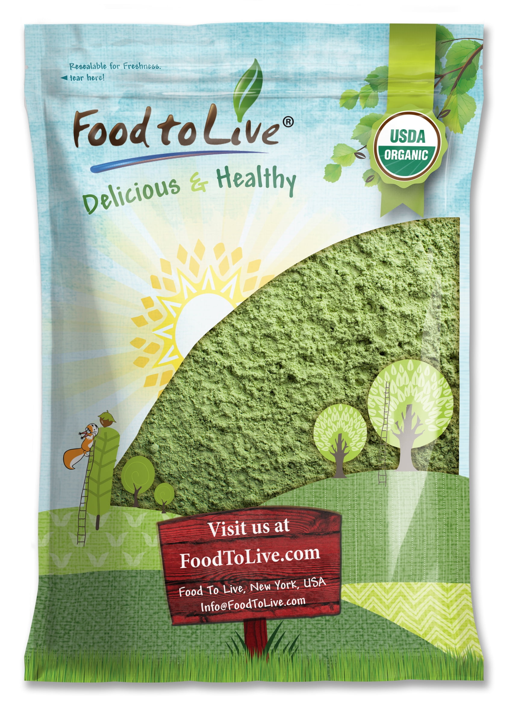 Organic Wheatgrass Powder, 16 Pounds — Non-GMO, Raw, Vegan, Kosher — by ...
