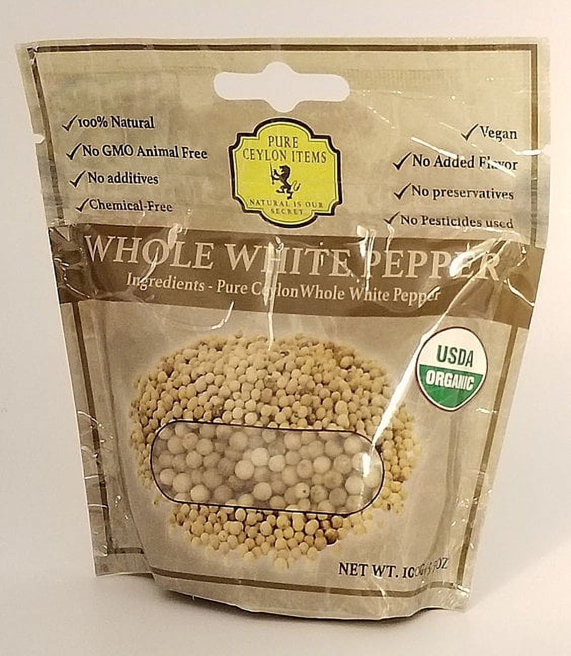 Organic White Pepper (100g) - Walmart.com
