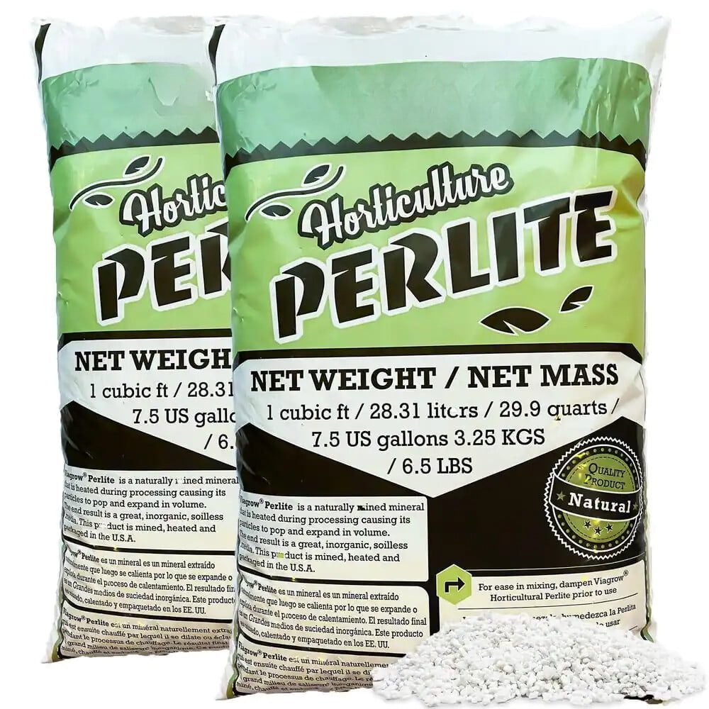 Organic White Perlite Planting Soil Additive and Growing Medium (2-Pack ...