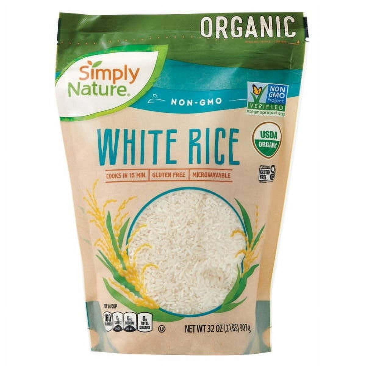 Organic White Rice, 2 lb- Pack of 5 - Walmart.com