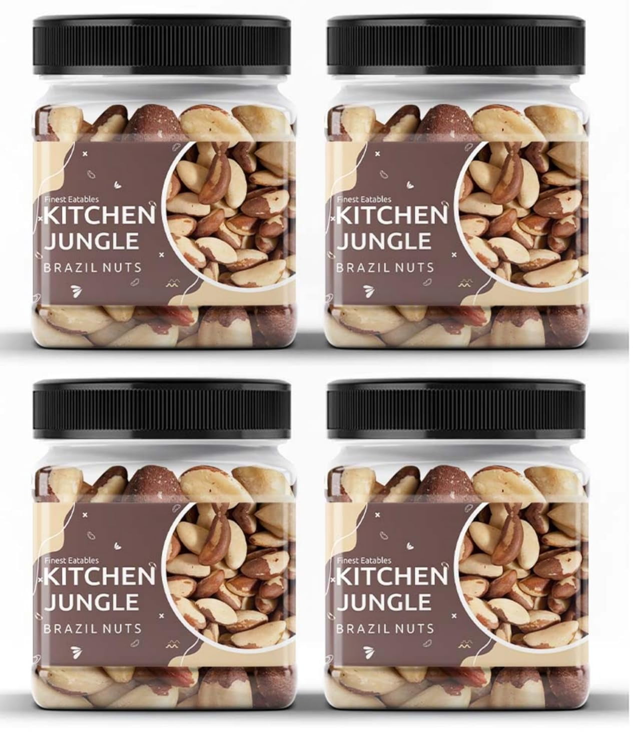 Organic Whole Brazil Nuts By Kitchen Jungle 1kg, (250gm * 4) | Good ...