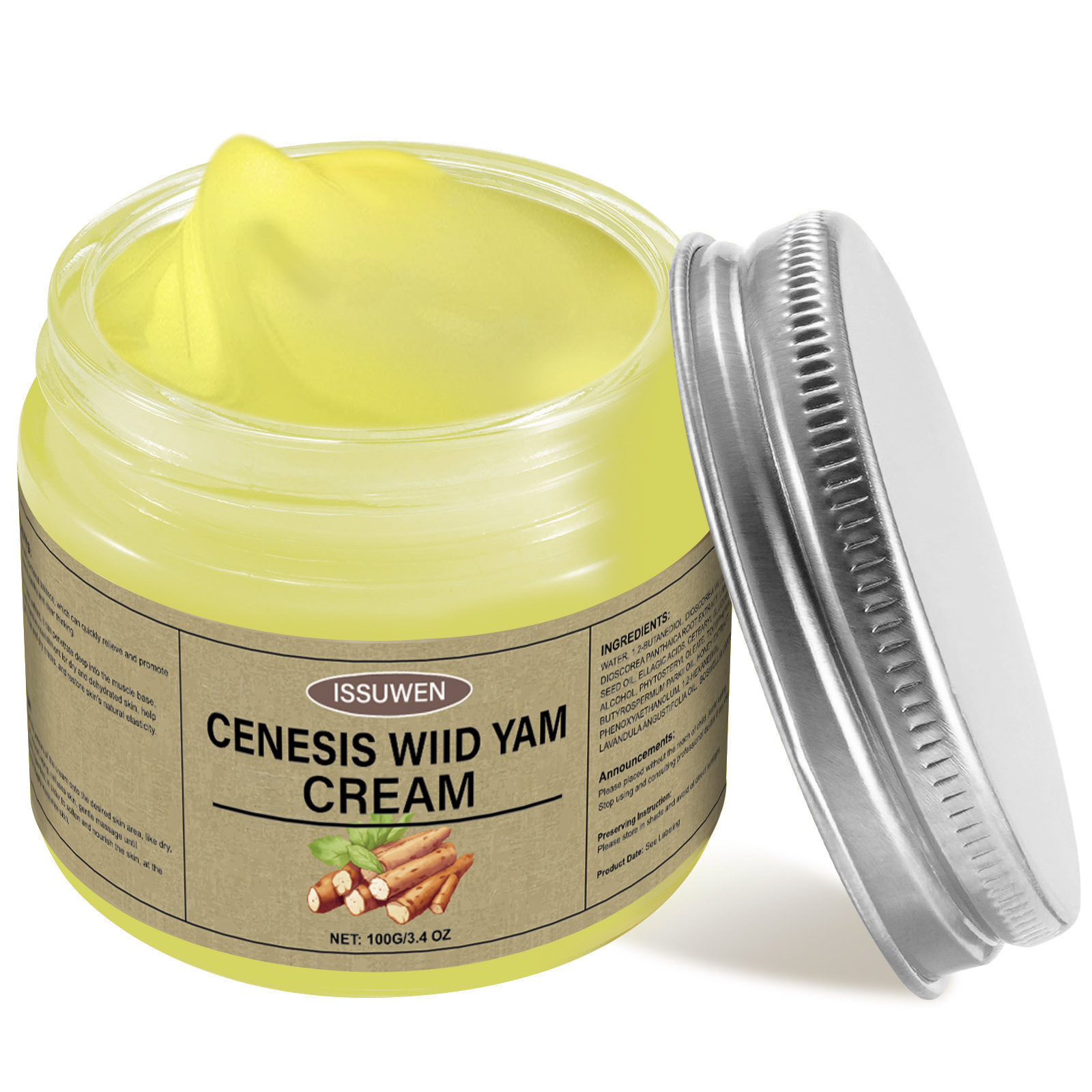 Organic Wild Yam Hydrating & Soothing Skin Cream - Walmart.com