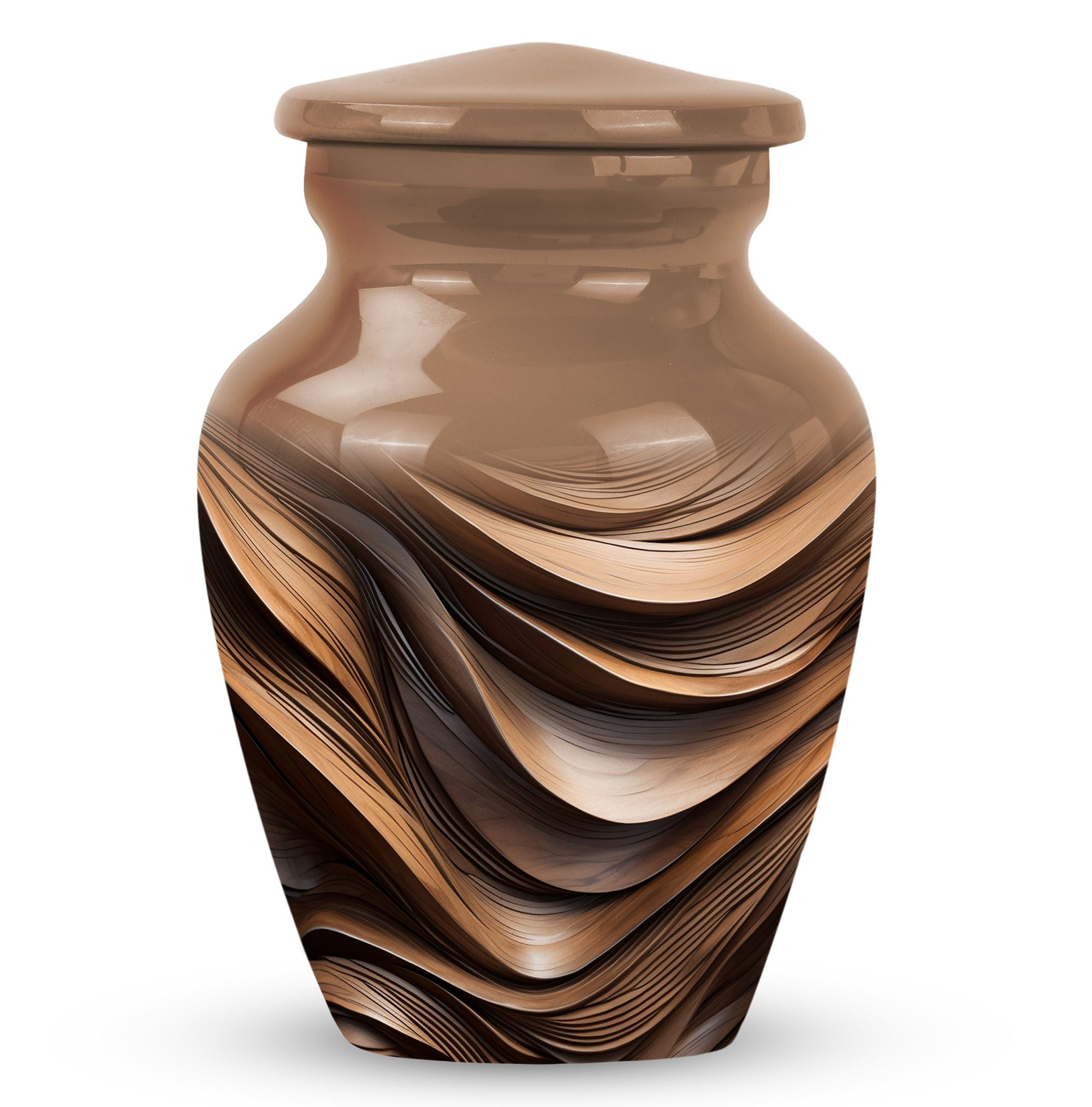 Organic Wooden Waves Burial Urns For Cremated Remains - Burial Urns For ...