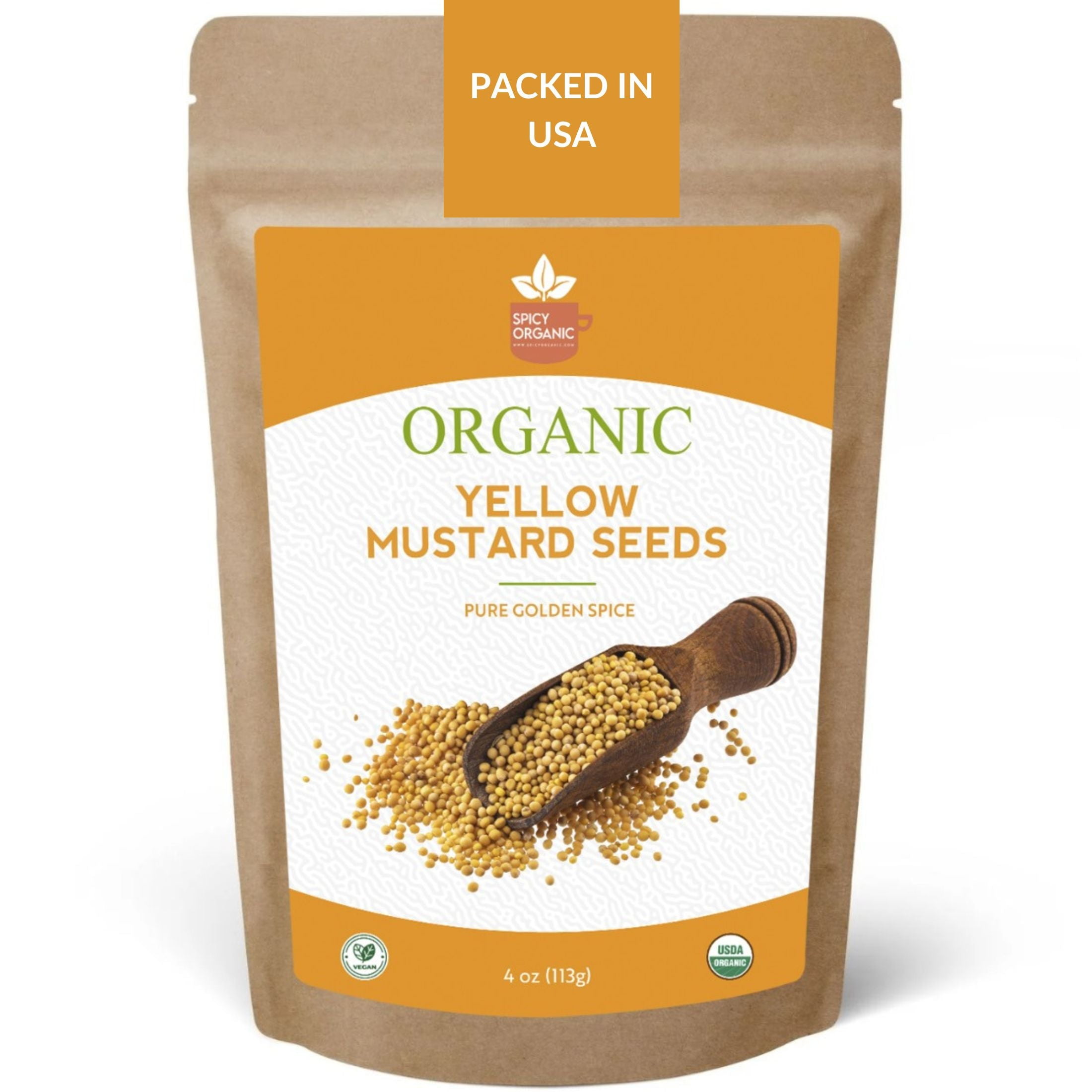 Organic Yellow Mustard Seeds – Certified USDA Organic - The Essential ...