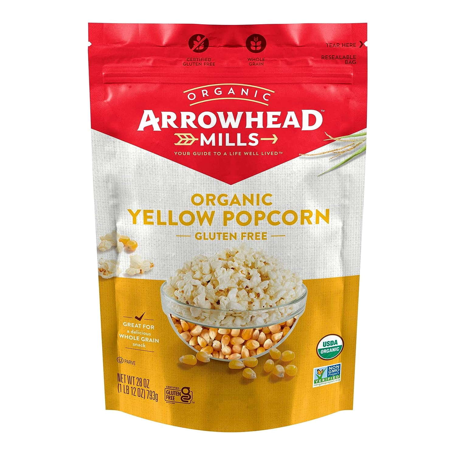 Organic Yellow Popcorn, 28 oz - Walmart.com