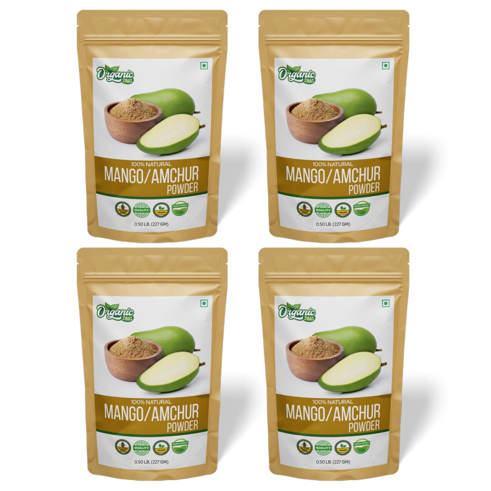 Organic Zing Amchur/Mango Powder SAF21 - Tangy Flavor Booster for ...