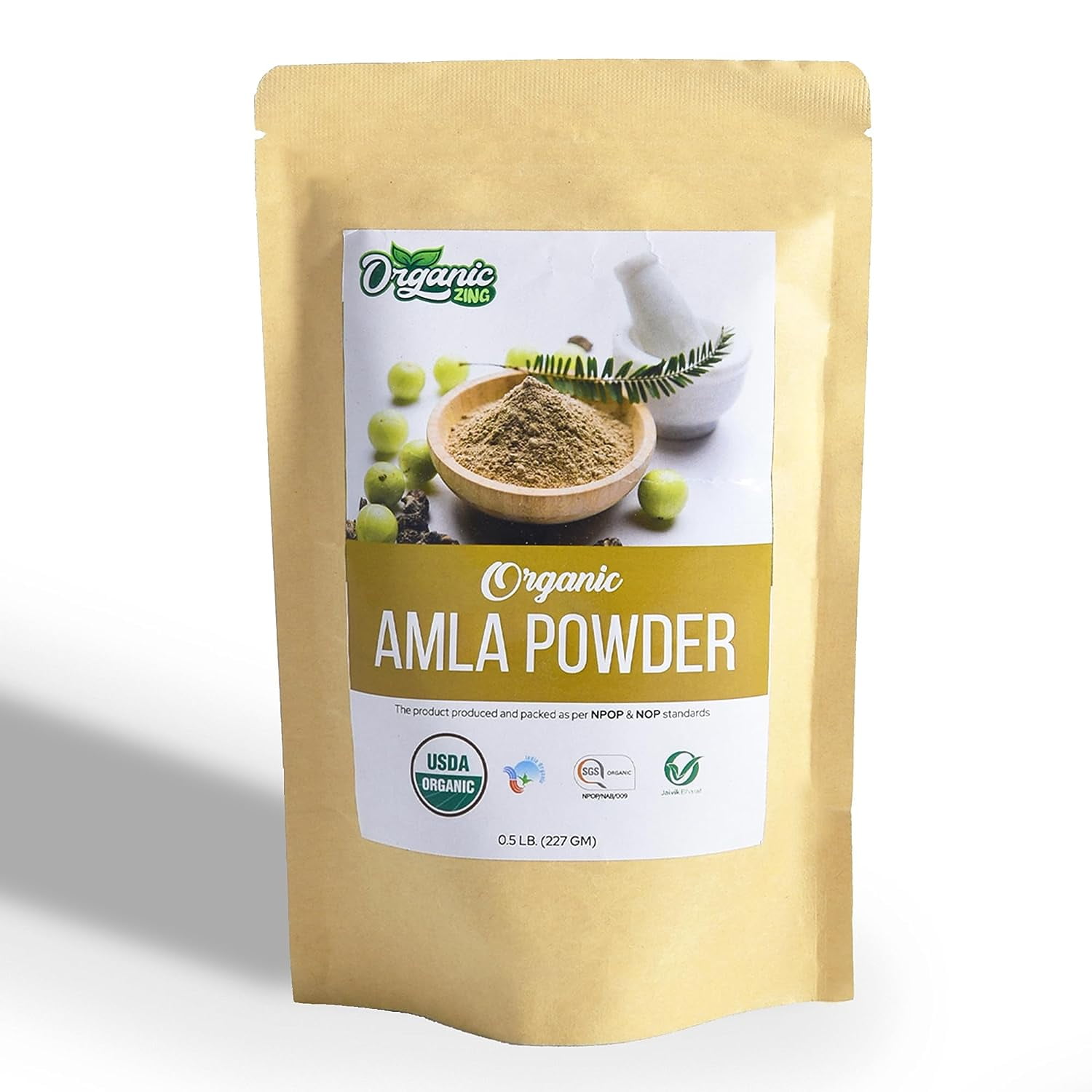 Organic Zing Amla Powder - USDA Certified, Indian Gooseberry for ...