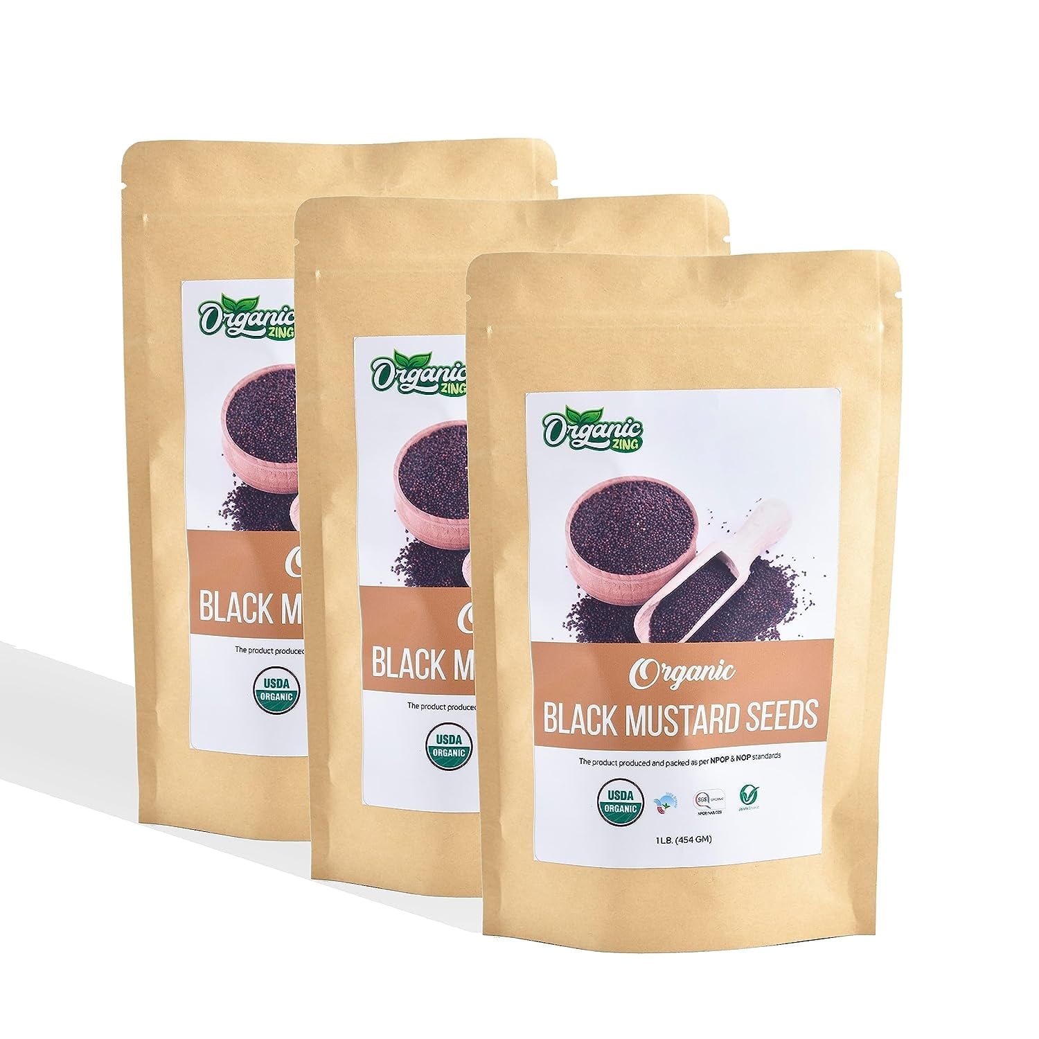 Organic Zing Black Mustard Seeds | Natural and Chemical Free | Fresh ...