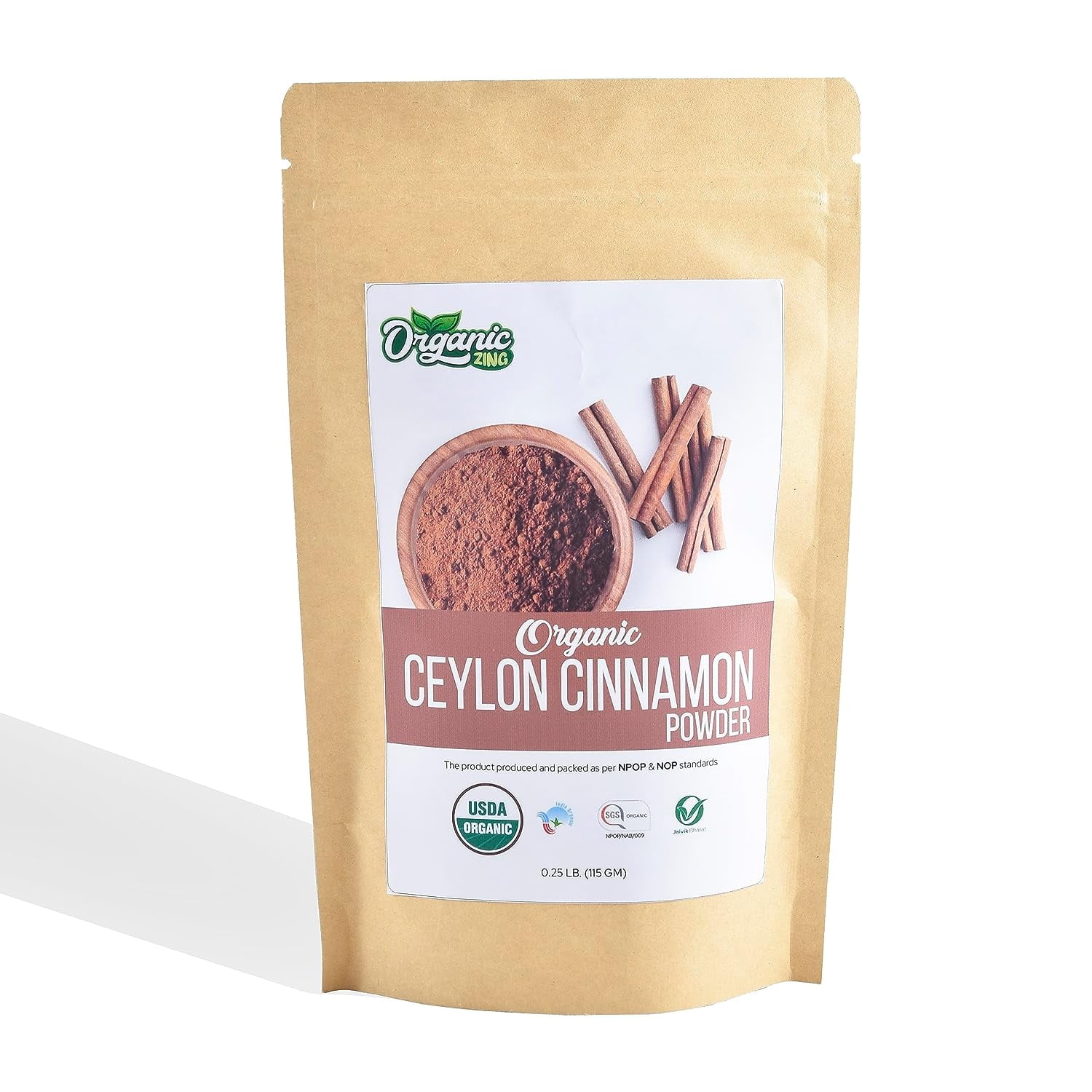 Organic Zing Cinnamon Powder | Pure and Organic | No Additives or ...