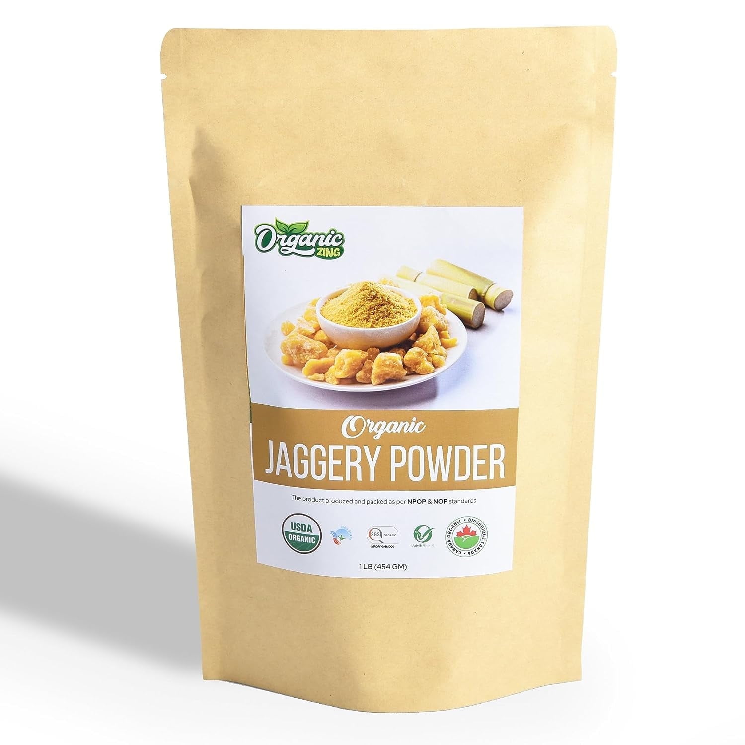 Organic Zing Jaggery Powder | 100% Unadultered Organic Jaggery Powder ...