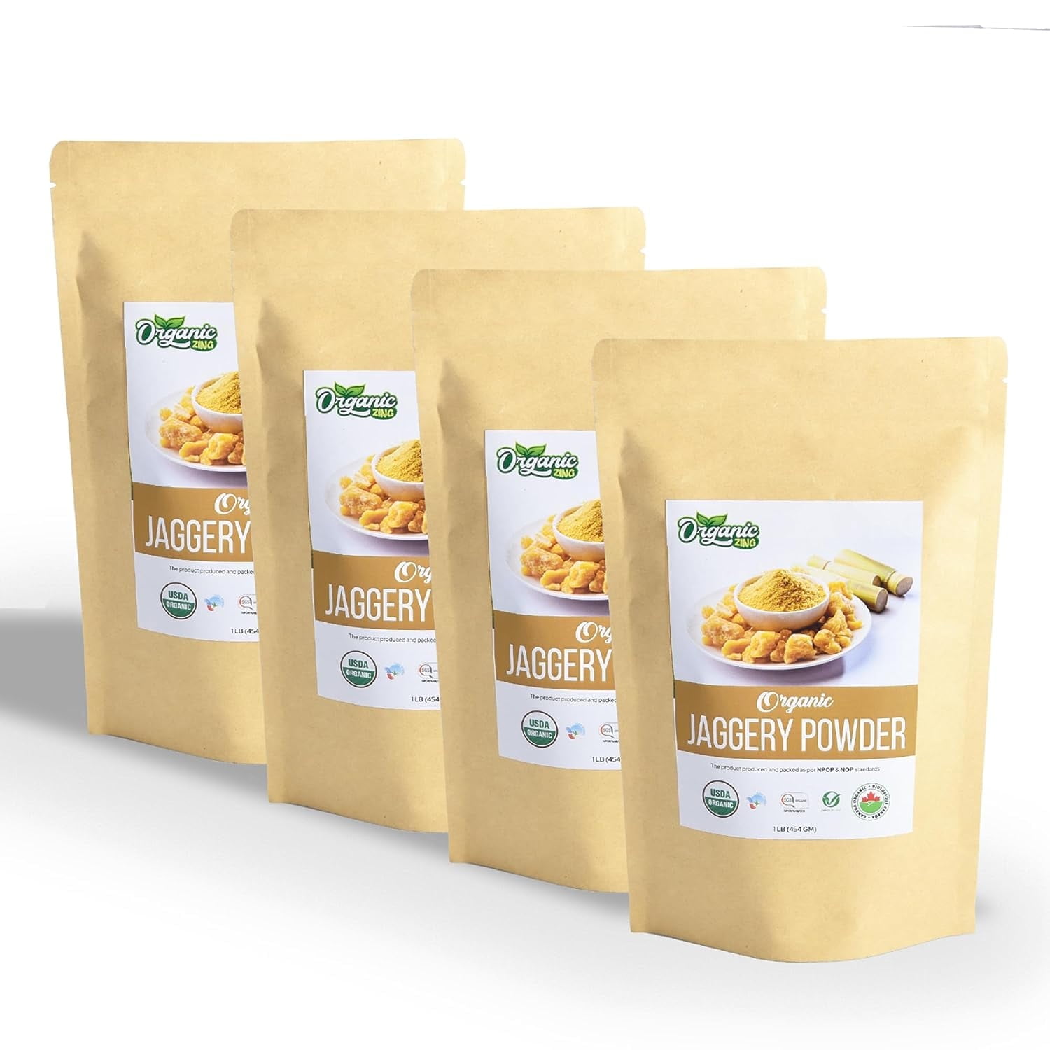 Organic Zing Jaggery Powder | 100% Unadultered Organic Jaggery Powder ...