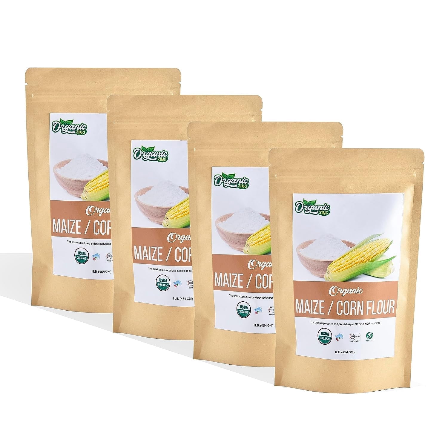 Organic Zing Maize Flour | Gluten-free Corn/ Maize Flour| Organic Corn ...