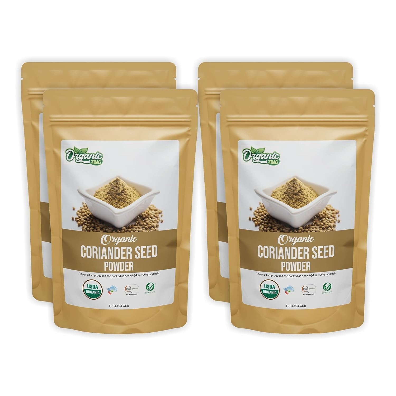 Organic Zing Organic Coriander (Cilantro) Powder (Coriandrum sativum ...