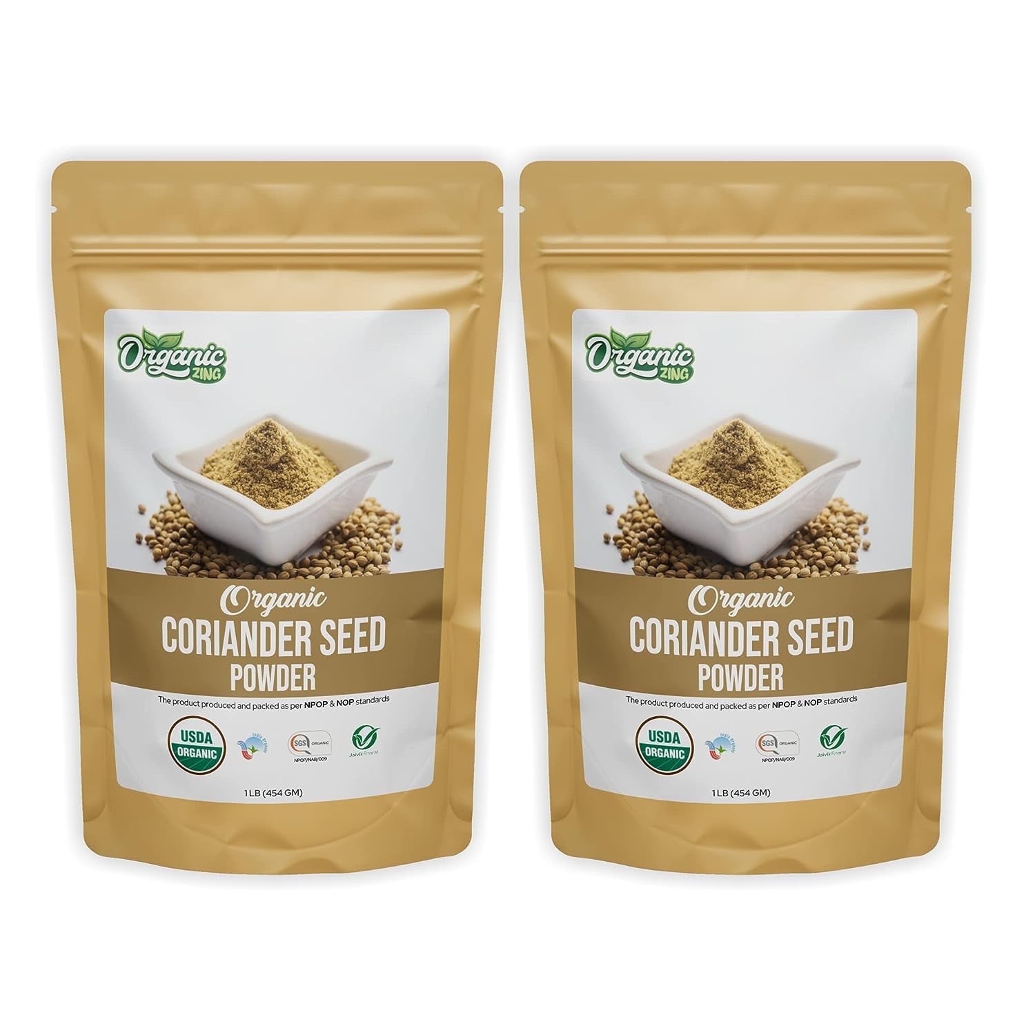 Organic Zing Organic Coriander (Cilantro) Powder (Coriandrum sativum ...