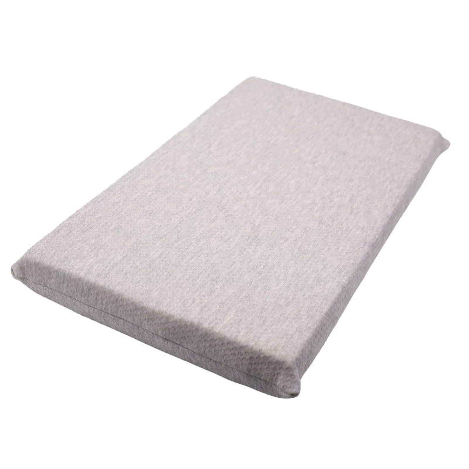 OrganicTextiles 2" Inch Organic Latex Mattress Topper with Heather Grey ...