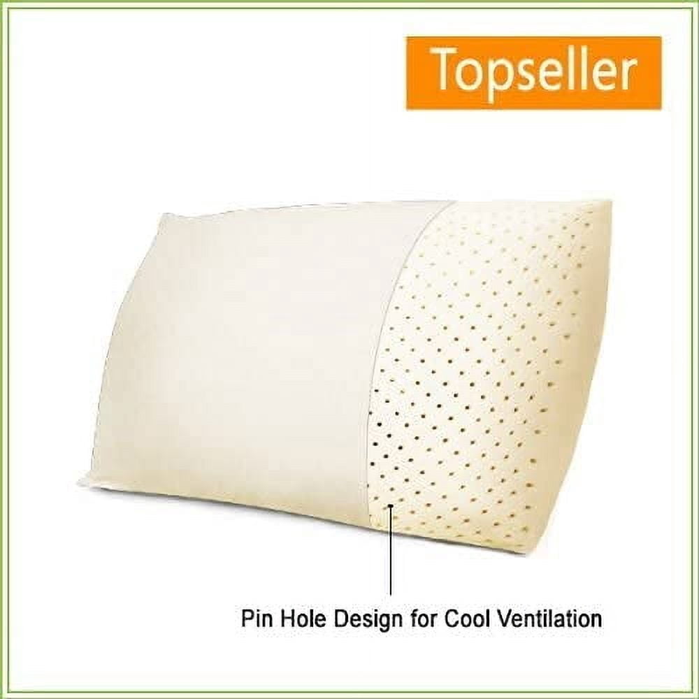 OrganicTextiles All Natural Low Profile Low Height Latex Pillow ...