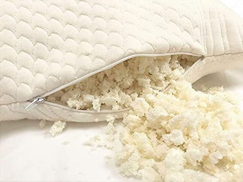 OrganicTextiles Organic Shredded Latex Travel Size Pillow (with ...