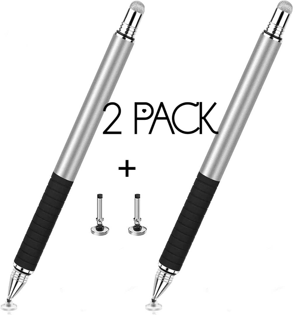 Organicguru 2 in 1 Capacitive Fiber Stylus Pen, 2 Pack with Replacement ...