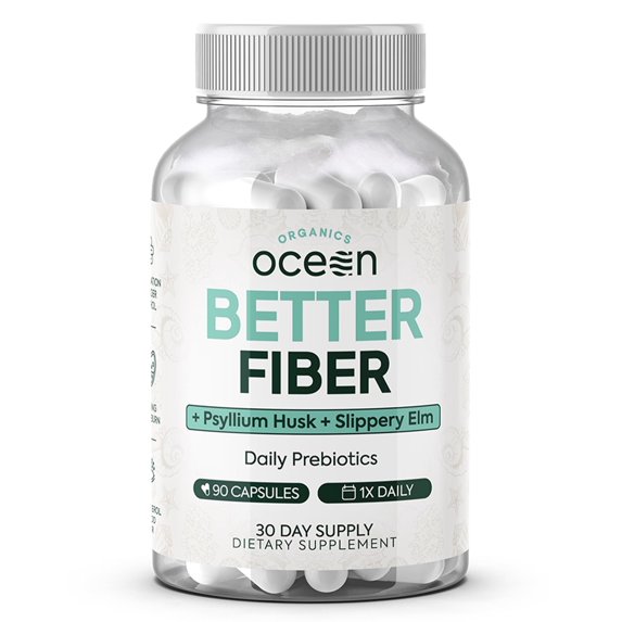 Organics Ocean Fiber Supplement, Digestive Health Support, Soothes ...