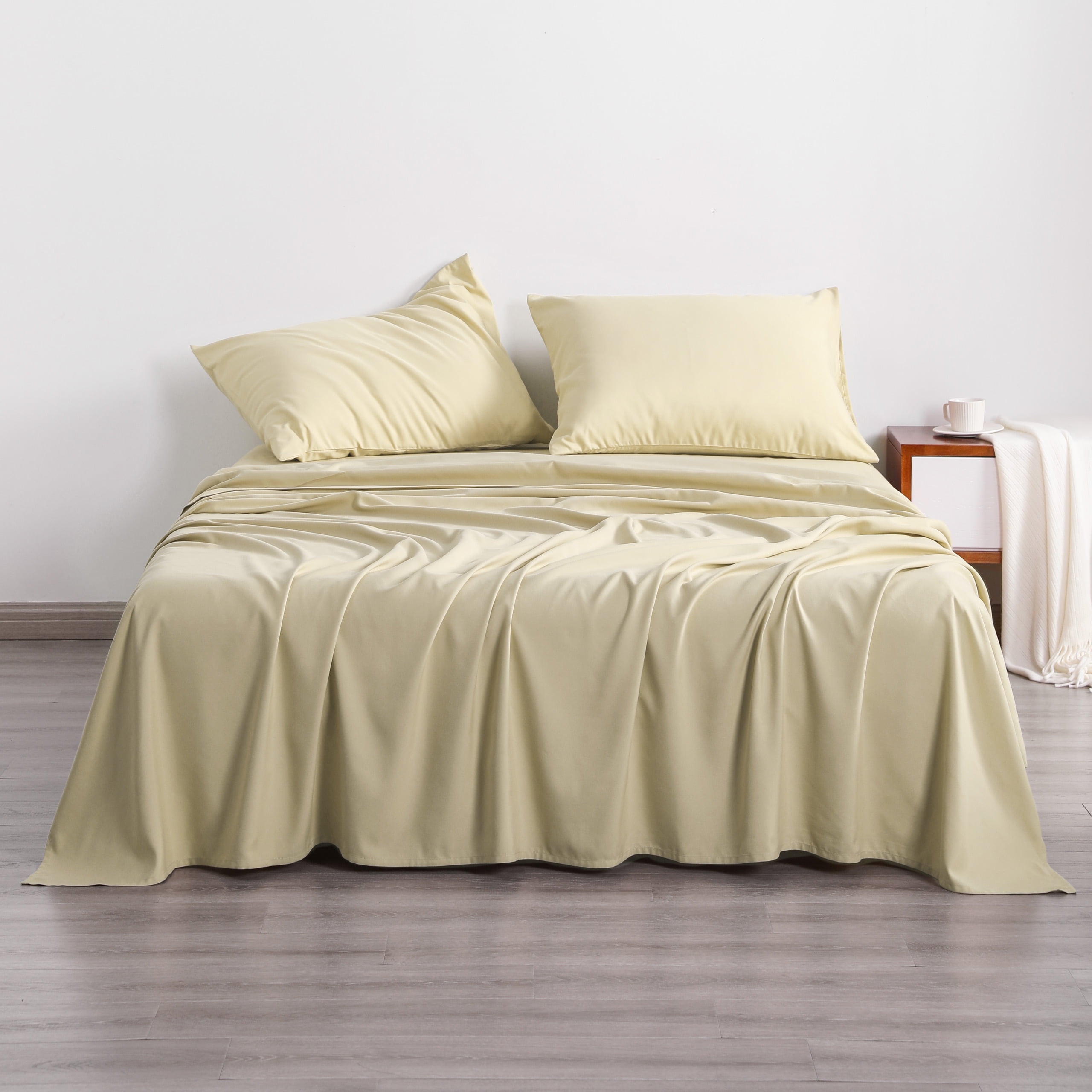 Organictune 1800 Super Soft and Cozy 100% Microfiber Bed Sheet Set ...