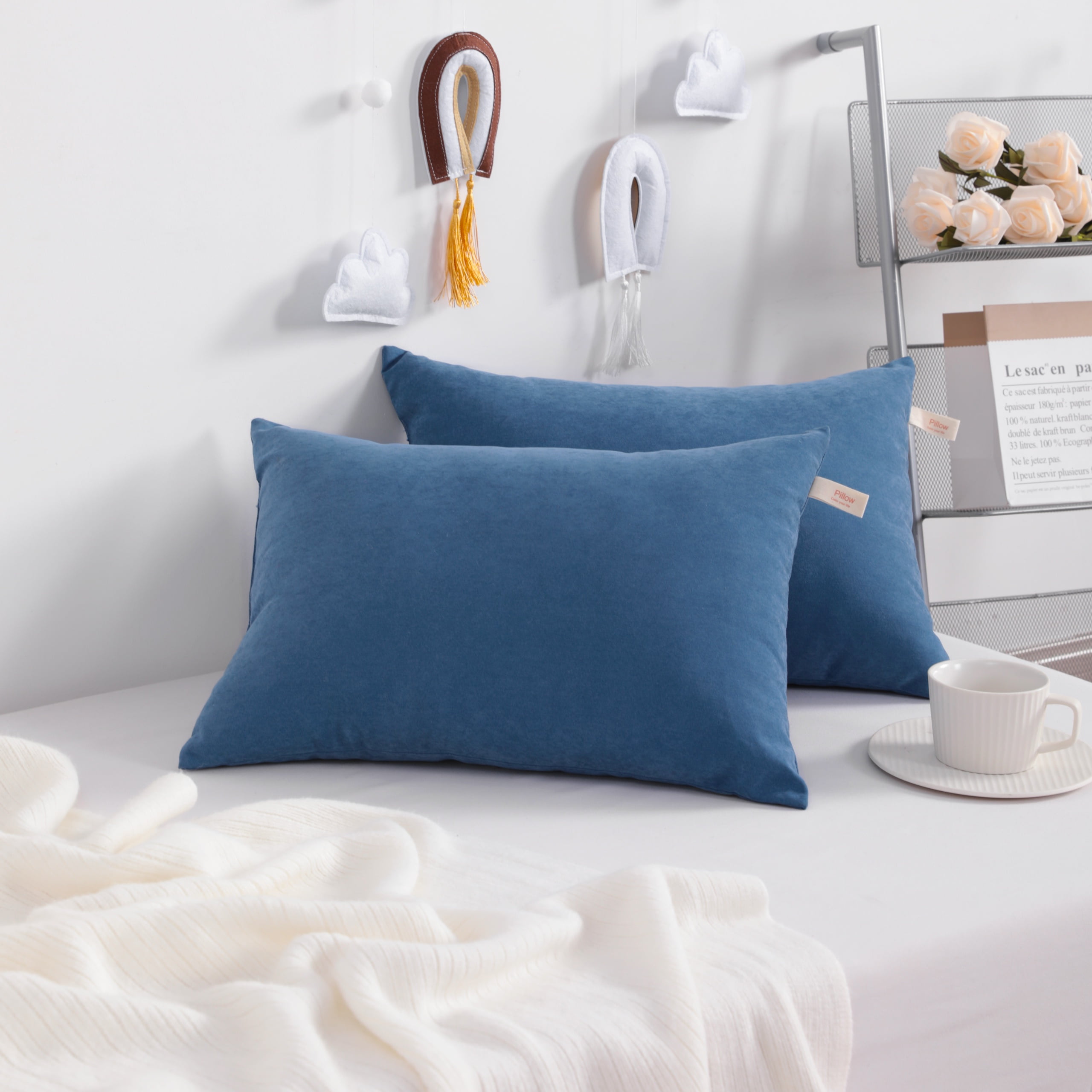 Organictune 2 Pack Microfiber Tiny Pillows Set, Soft and Cozy Small ...