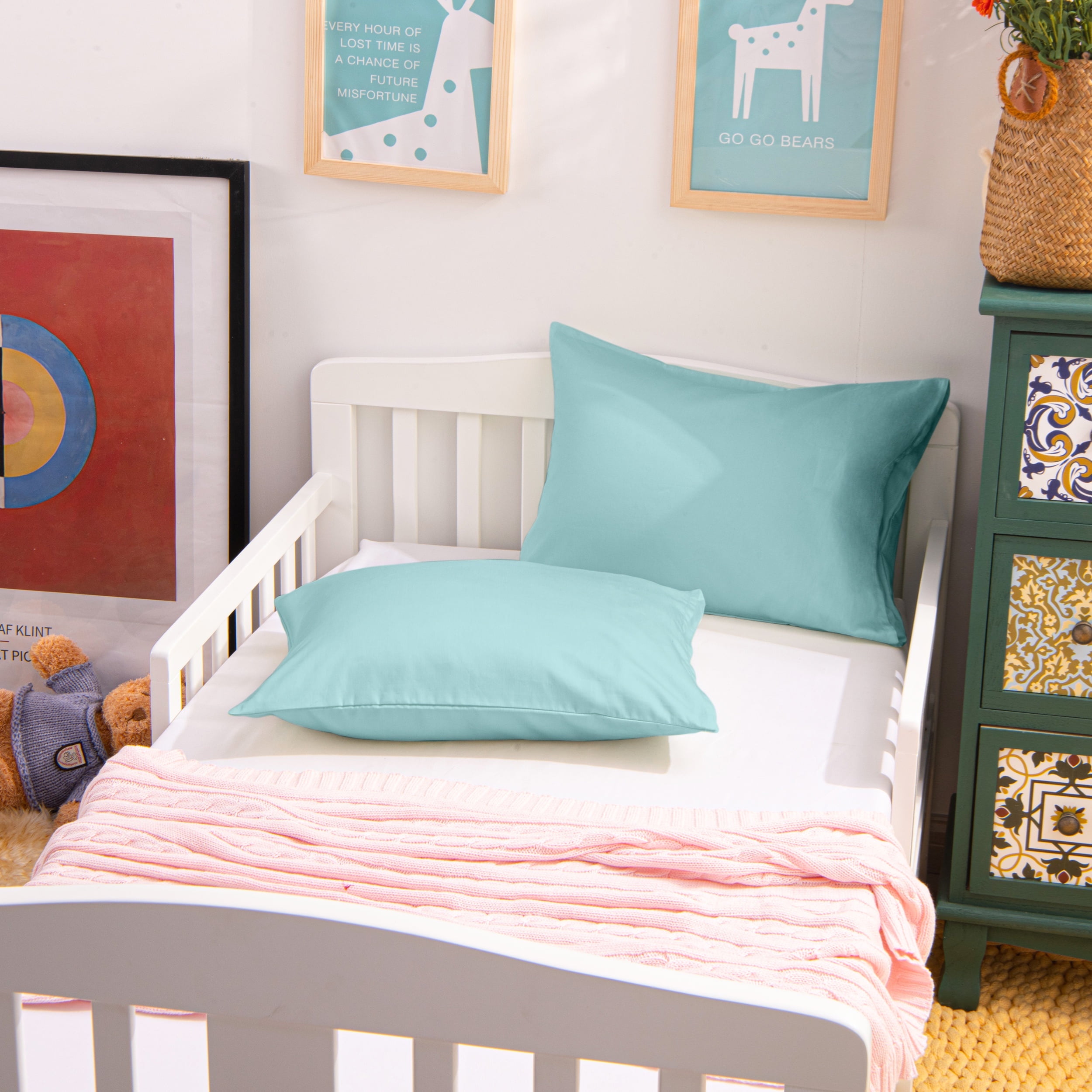 Egyptian cotton Toddler Pillowcase,Breathable and Cozy Travel Pillow ...