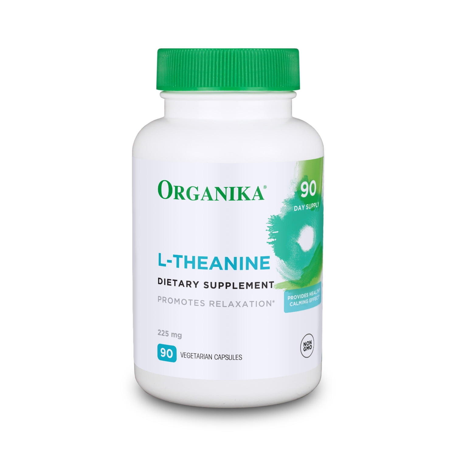 Organika L-Theanine Capsules - Stress Relief, Sleep Aid & Relaxation ...