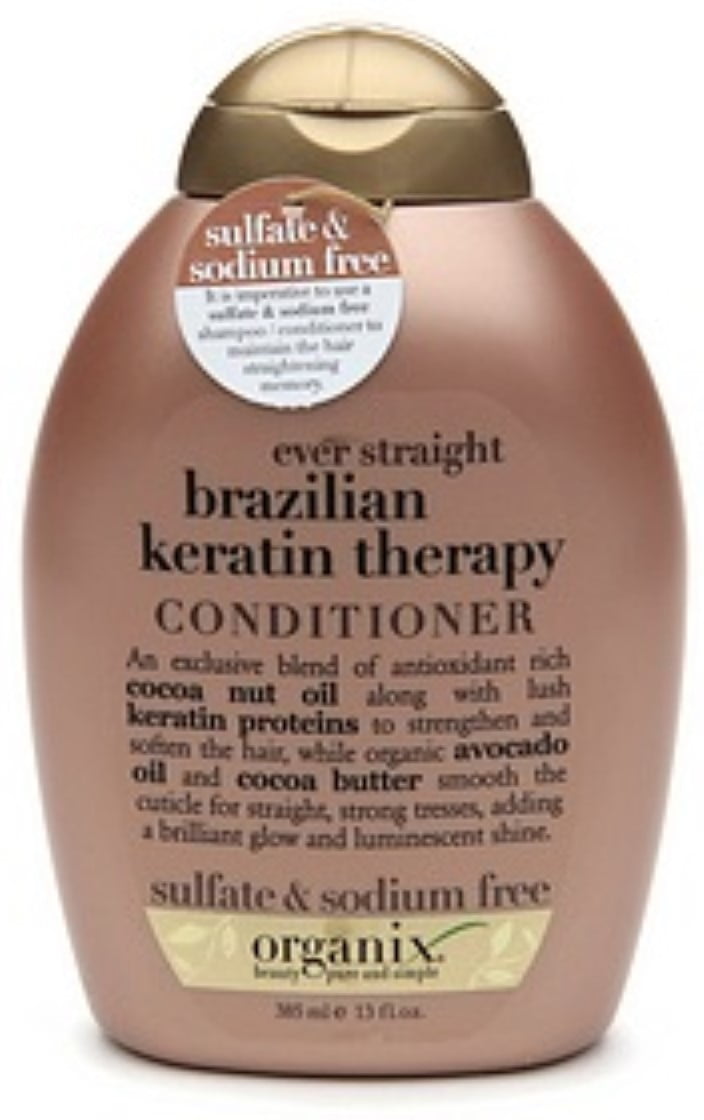Organix Ever Straight Conditioner Brazilian Keratin Therapy 13 oz (Pack ...