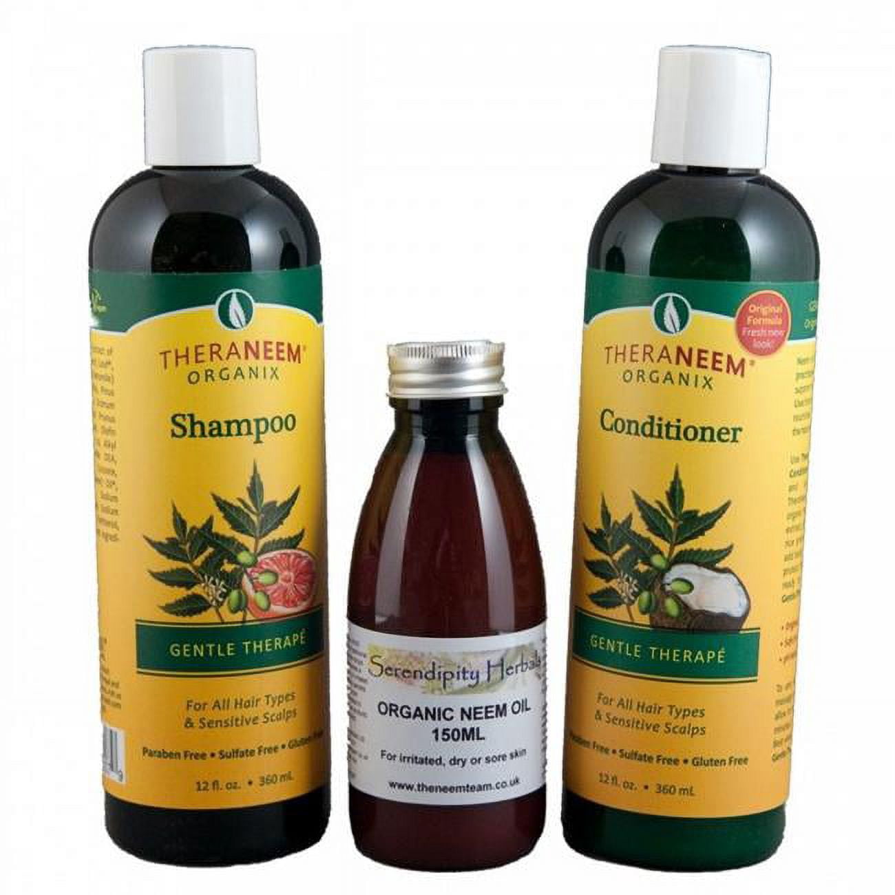 Organix South Neem Lice & Nit Treatment Kit 3 Bottles Kit - Walmart.com