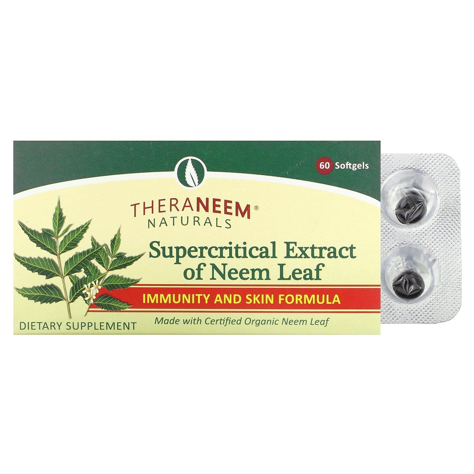 Organix South Organic Neem Leaf Extract Capsules, 60 Sgels, High ...