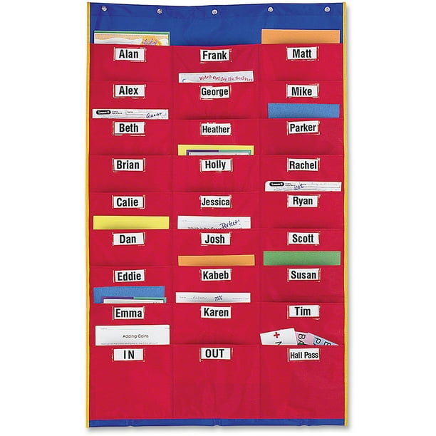 Organization Station Pocket Chart - Walmart Business Supplies