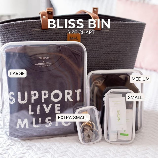 Organizational Clear Containers, 2 Pack, Viral Zippered Storage ...