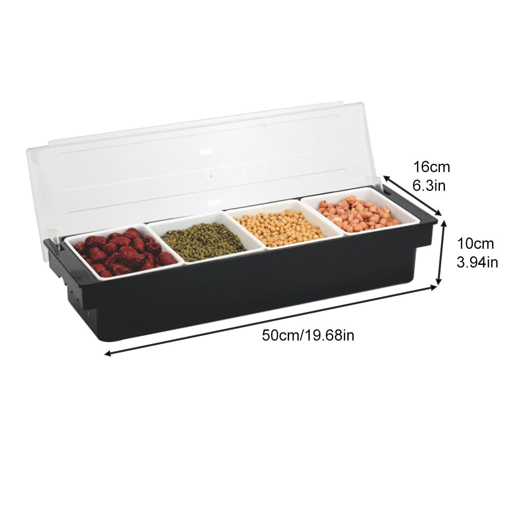 Organize Ingredients Easily with Multi Compartment Condiment Container ...