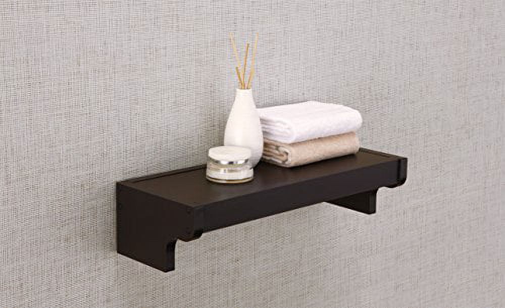 Organize It All Ambassador Wall Mounting Shelf in Espresso - Walmart.com