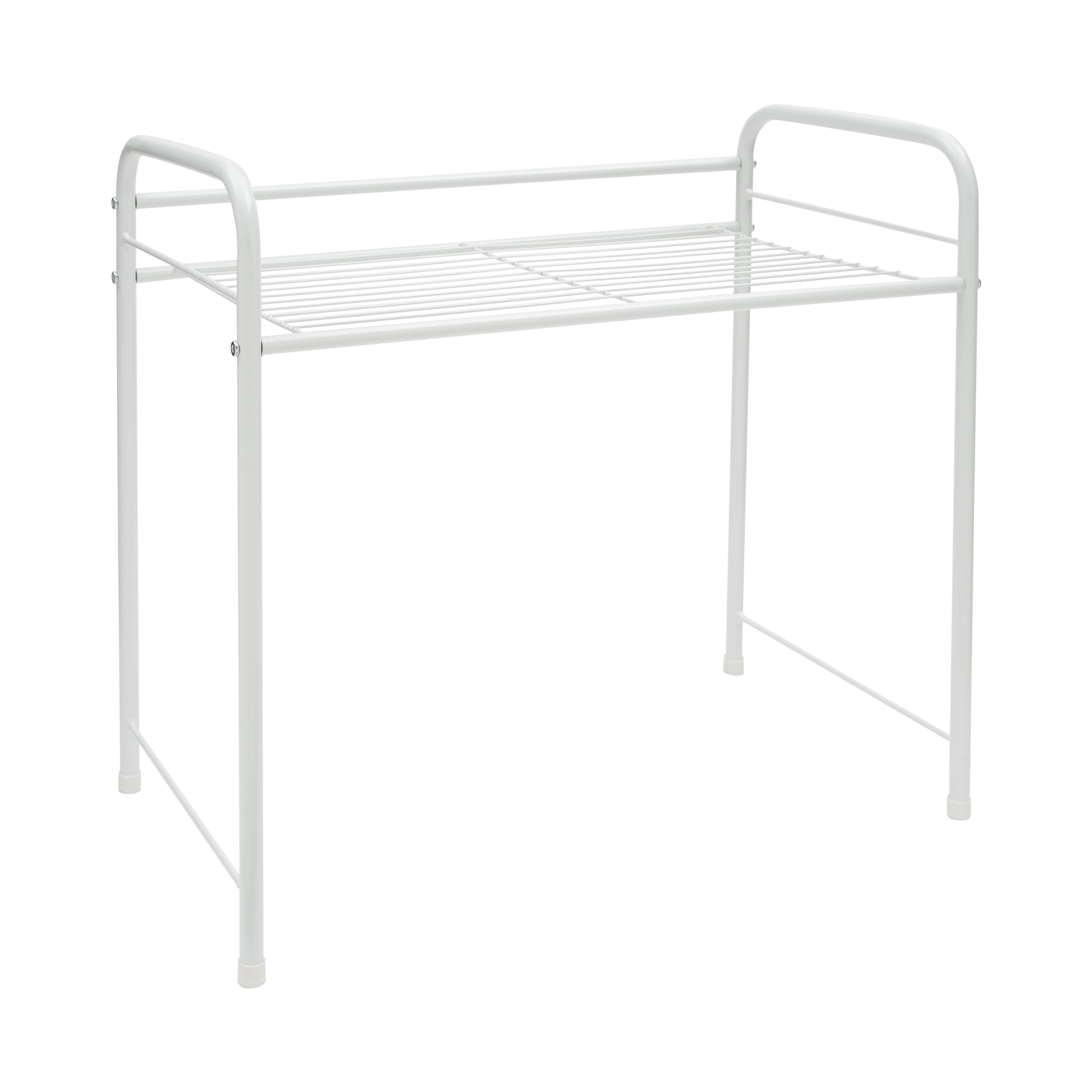 Organize It All Countertop Microwave Stand and Shelf Organizing Rack in ...