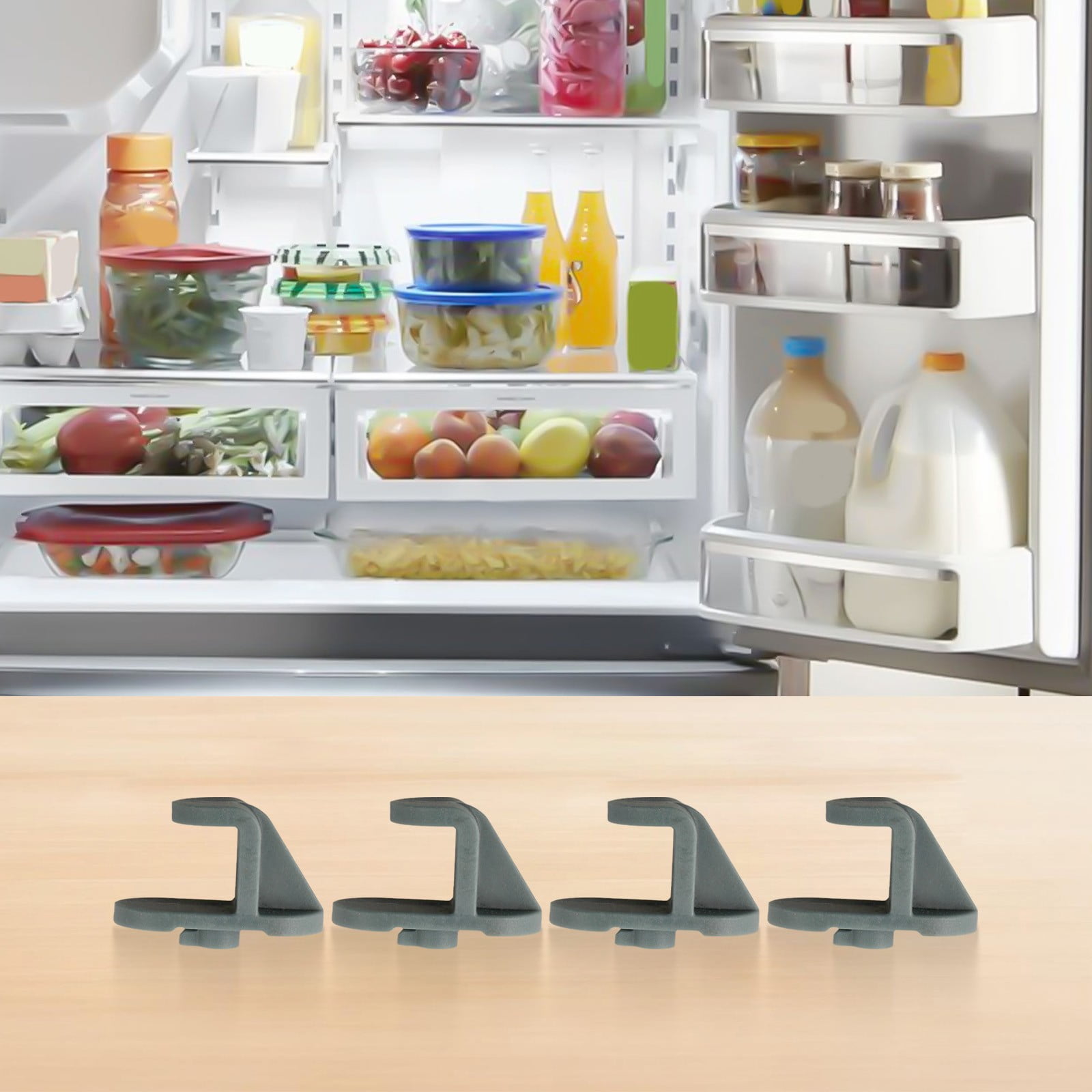 Organize Space Fridge Organization Fridge Shelf Bracket Commercial ...