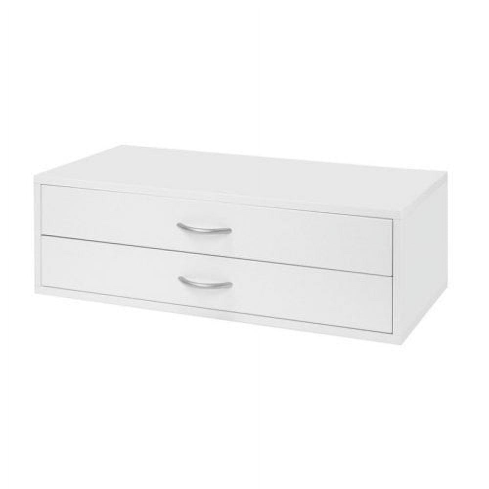 Organized Living freedomRail 2 Drawer Double Hang Big OBox - White ...