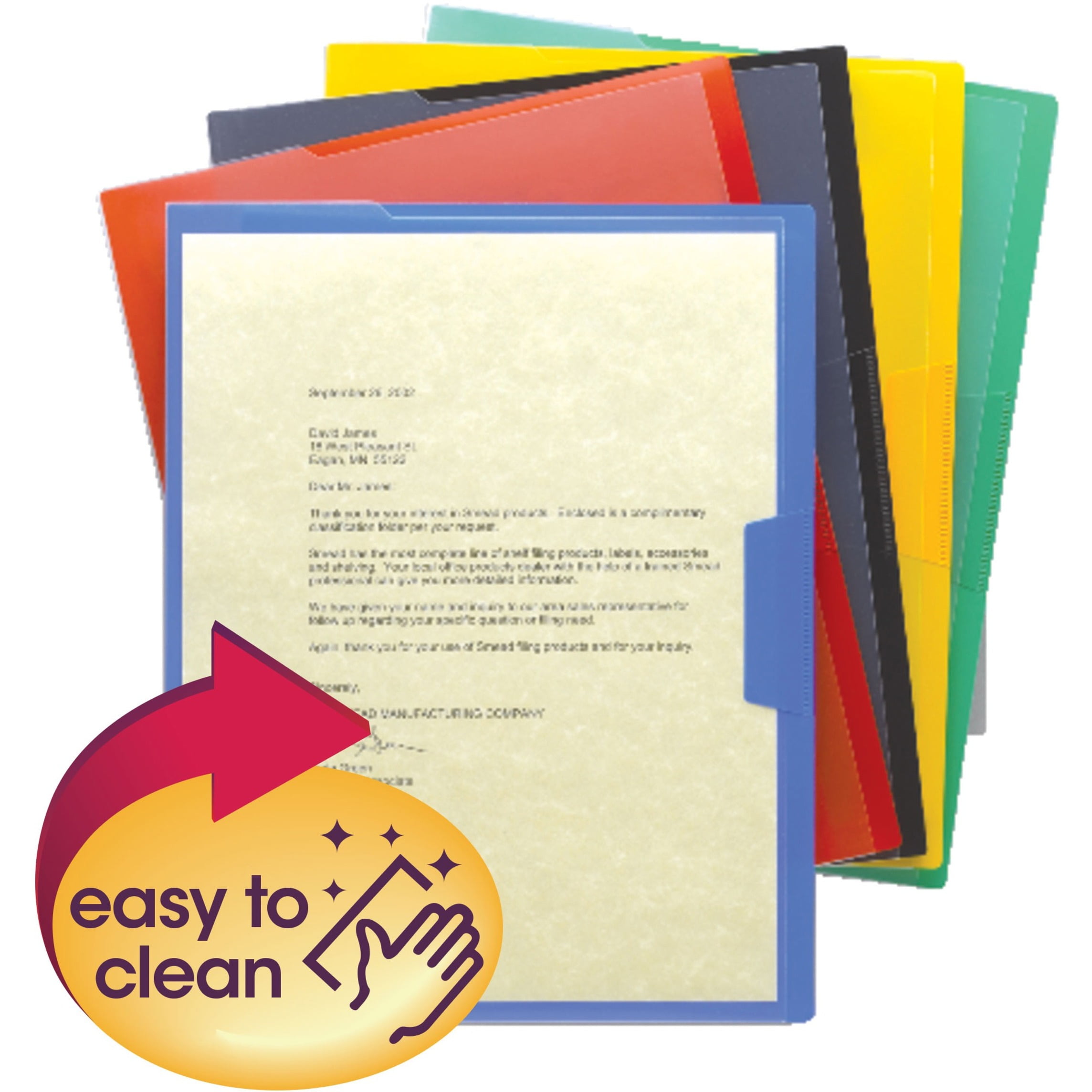 Organized Up Poly Opaque Project Jackets, Letter Size, Assorted Colors ...