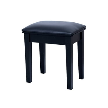 Black Vanity Stool Makeup Stool Vanity Chair Height Adjustable Swivel ...