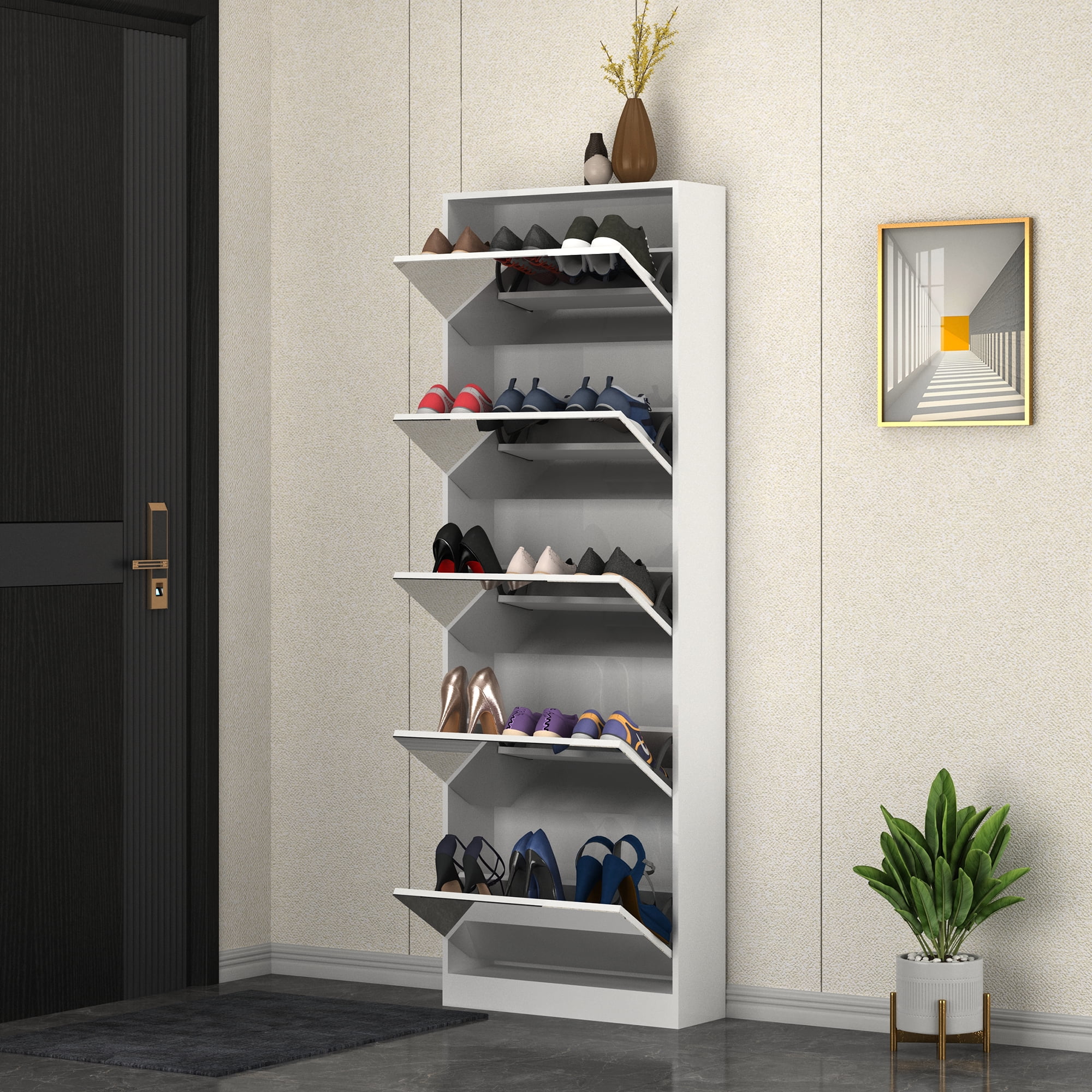 Door Mounted Shoe Storage