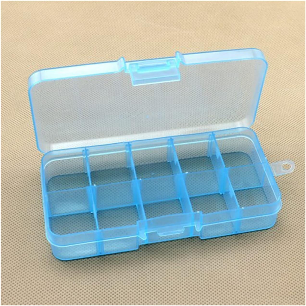 Organizer Box, Plastic Jewelry Organizers, 10 Grids Clear Plastic ...