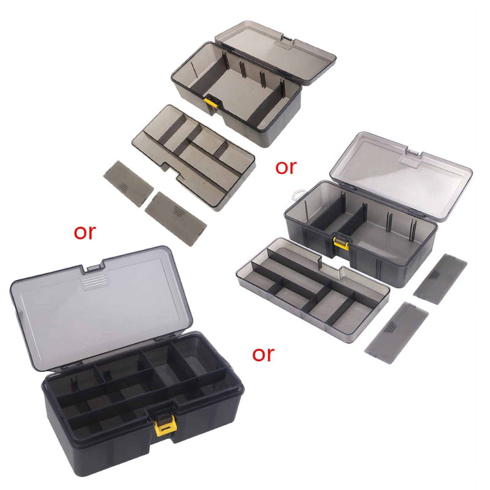 Organizer Box Two-layer Plastic Storage for Case Screw Tool Box ...