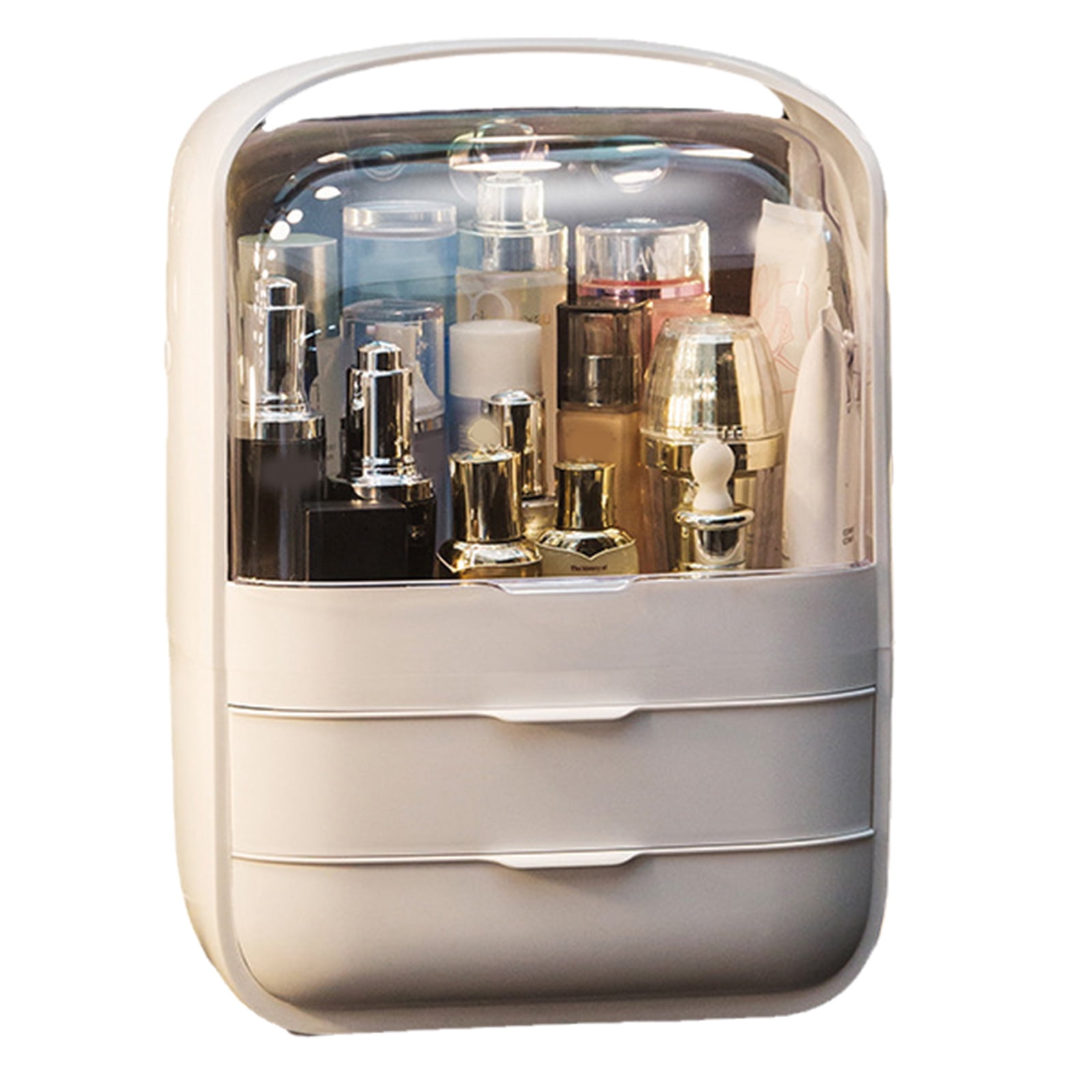 Organizer Box with Drawer Living Room Bedroom Cosmetics for Case Space ...