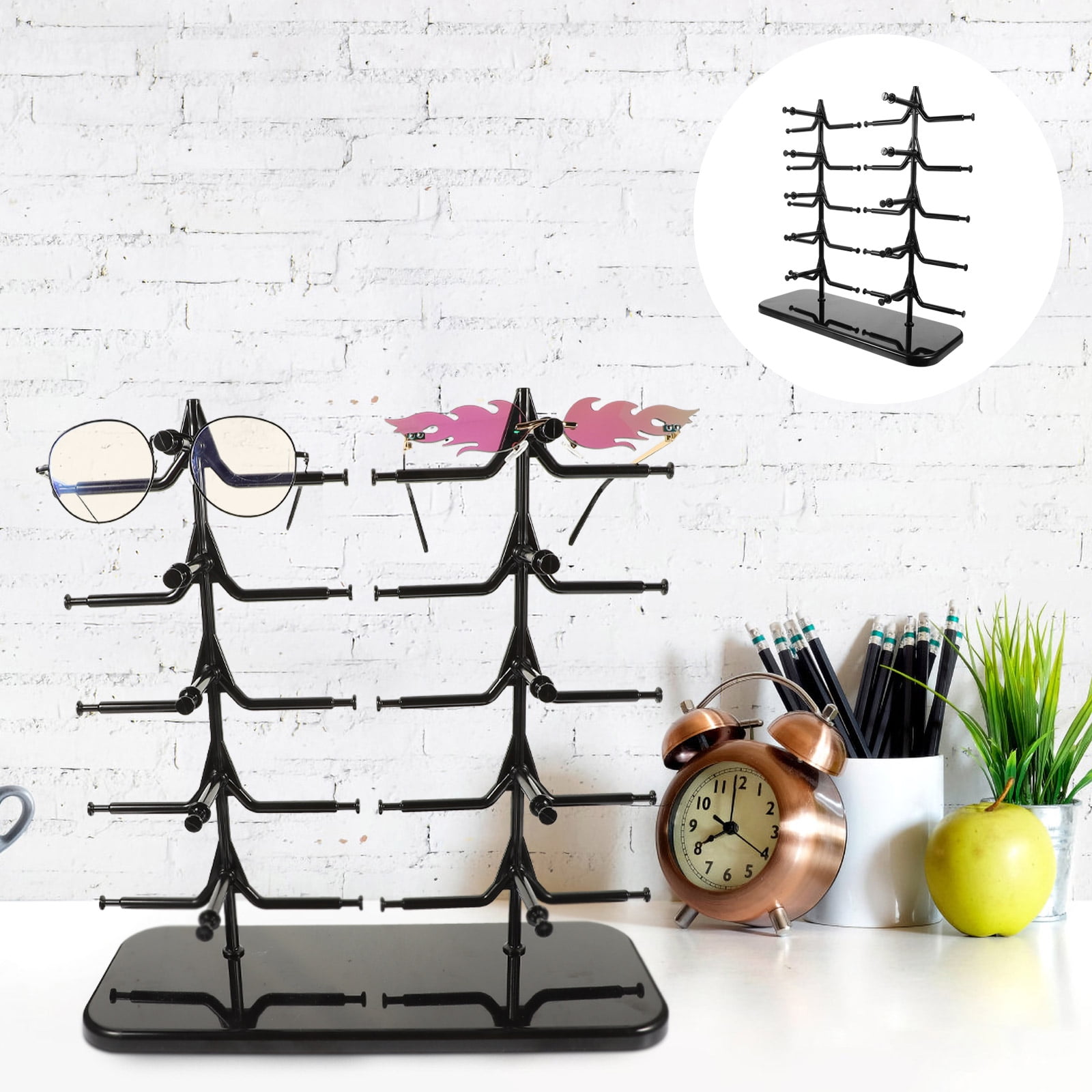 Black Glasses Display Stand for Sunglasses Organizer Made of ABS ...