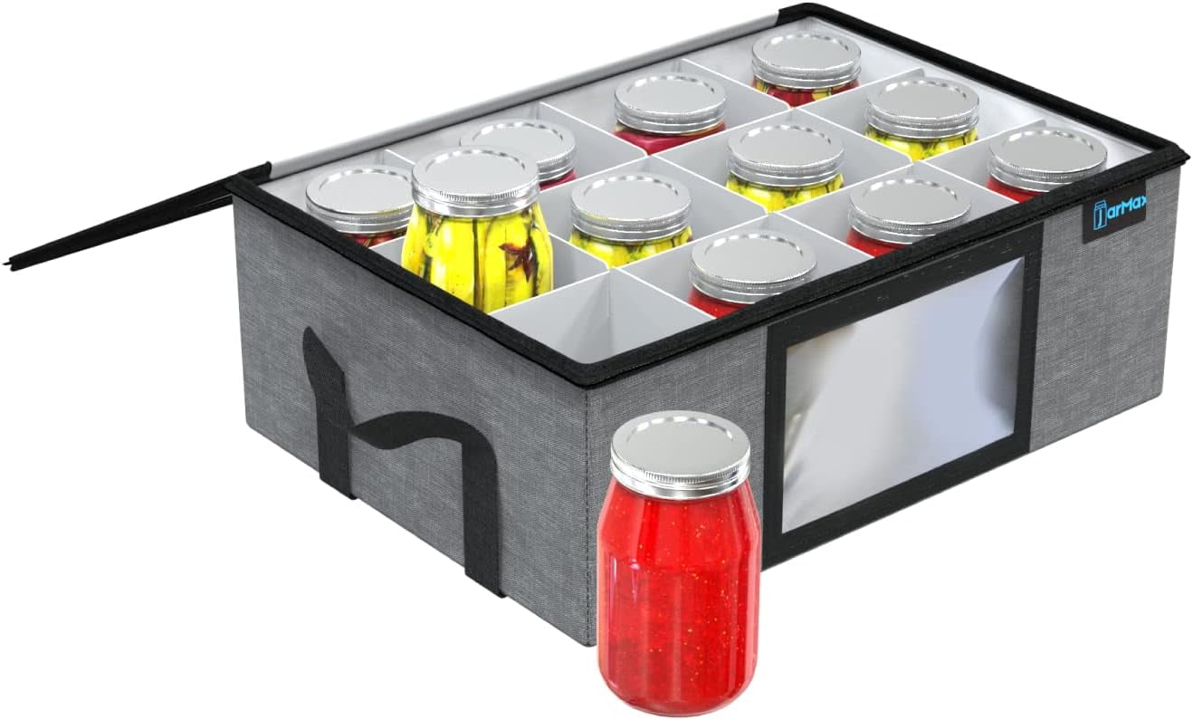 Organizer-Organize Canning Jars-Sturdy Canning Jar Storage Bag-Holds 12 ...