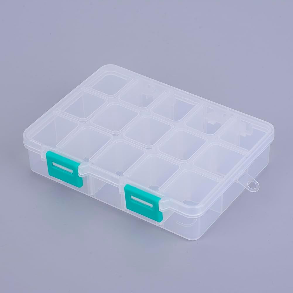 Organizer Storage Plastic Boxes Clear Bead Storage Containers Beaded ...